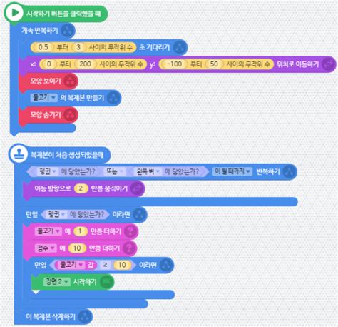 펭귄런 주말학교 코딩교육 시간에 만든 프로그램입니다 주말학교 새로운우리교회