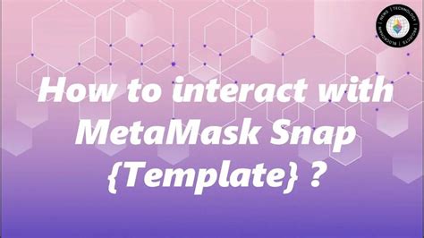 How To Interact With Metamask Snap