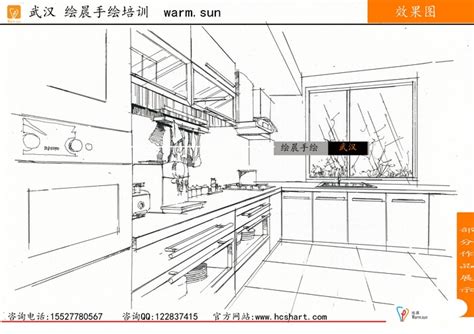 厨房手绘图简单厨房手绘图 伤感说说吧