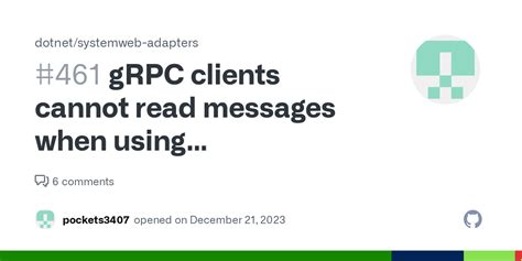 Grpc Clients Cannot Read Messages When Using Servicesaddsystemwebadapters · Issue 461
