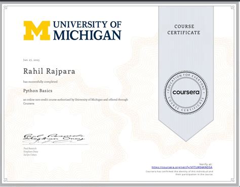 Ive Successfully Completed The Python Basics Course On Coursera With A