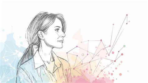 Professional Young Businesswoman Analyzing Graph Data Premium Ai Generated Vector