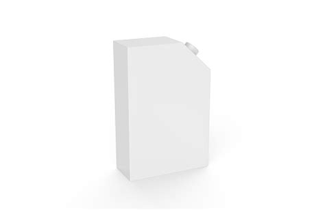 골판지 차 플라스크 상자 는 고립 된 흰색 배경에 템플릿을 조롱 뜨거운 마실 수있는 제품을위한 골판지 플라스크 상자 3d 그림 0명에 대한 스톡 사진 및 기타 이미지