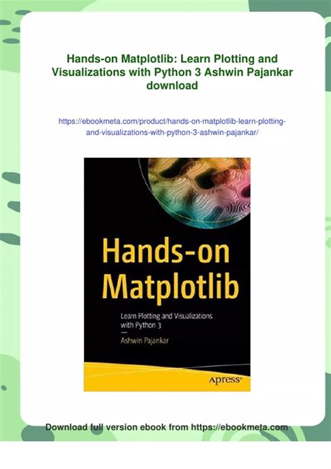 Summary Hands On Matplotlib Learn Plotting And Visualizations With