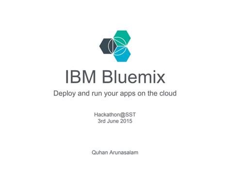 Bluemix Setup Ppt