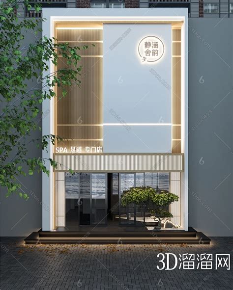 门头3D模型下载 门头3D模型素材下载 3D溜溜网 花瓣网