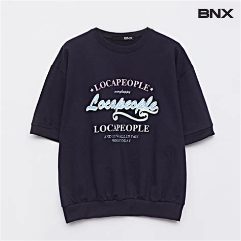 비엔엑스 투데이 로고 레터링 반팔 맨투맨 티셔츠 Bw2ts013l0