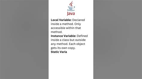 What Is Variable In Java Javaprogramming Tech Techlife Freshers Interview Interview Youtube
