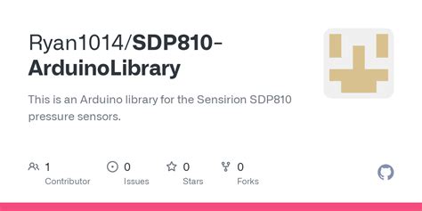 GitHub Ryan SDP ArduinoLibrary This Is An Arduino Library For The Sensirion SDP