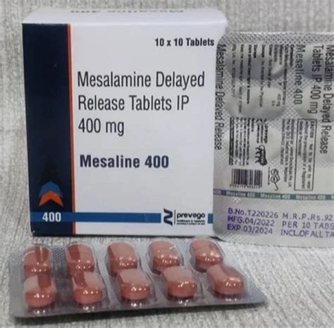 Mesalamine Tablets At ₹ 156 Stripe Shantinagar Colony Nagpur Id 2851921109130
