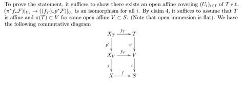 Algebraic Geometry Show The Problem Of Flat Base Change Is Local On The Source And Target