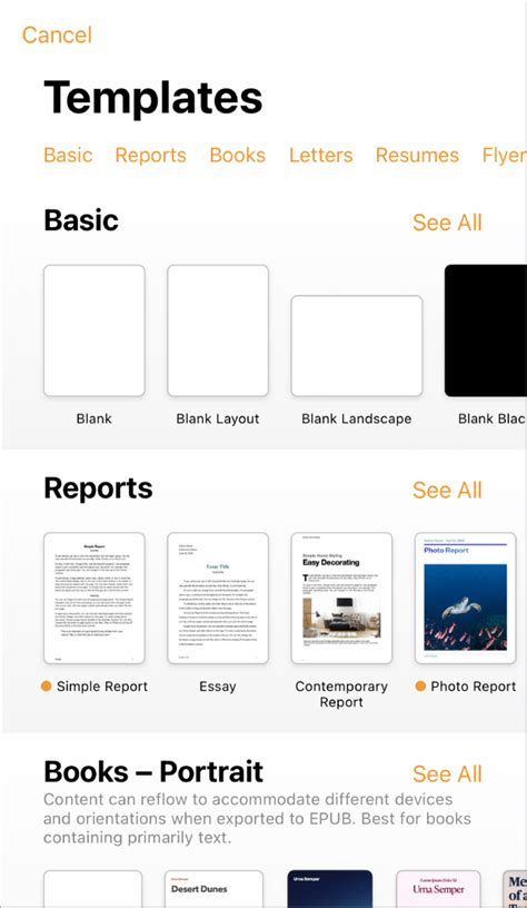 Create A Document In Pages On Iphone Apple Support