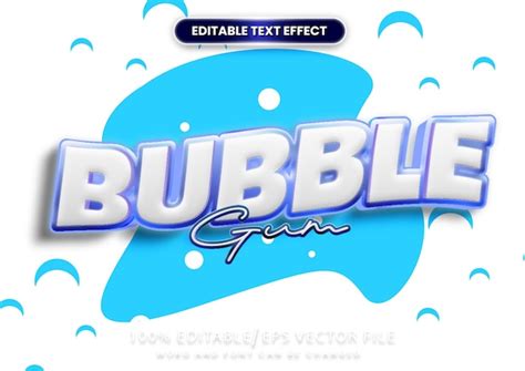 Premium Vector Design Text With Editable Styles Illustration Bubble