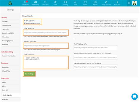 Humanity Sso Setup Instructions For Ping Identity