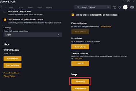 How To Update Viveport Desktop App Viveport Help Center