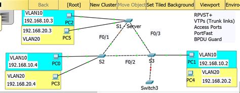 ICDN STP Configuring VTP BPDU Guard PortFast And RPVST CCDTT