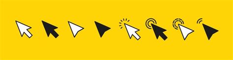 Premium Vector Pointer Cursor Somputer Mouse Icon Clicking Cursor