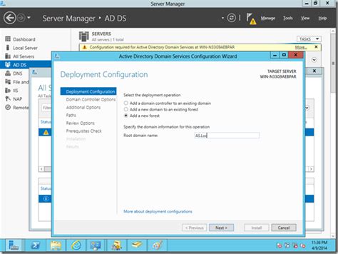 how to configure active directory domain services on windows server 2012 sharepoint pals