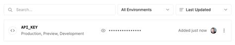 Managing Environment Variables