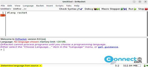 racket programming language and drracket ide