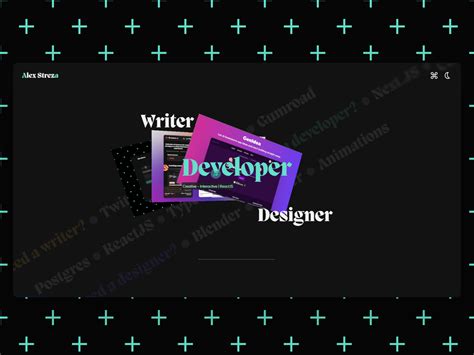 Portfolio Home Menu Aards