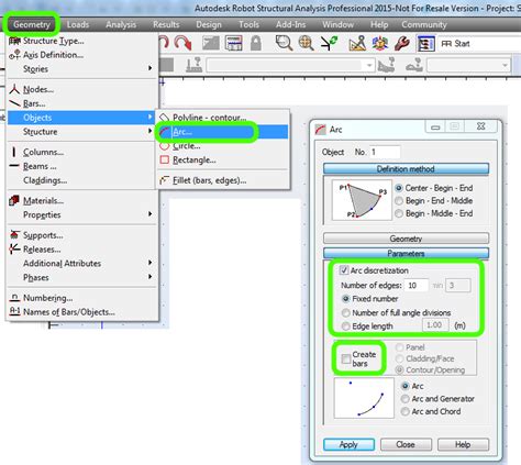 How To Create Curved Bars Elements In Robot Structural Analysis