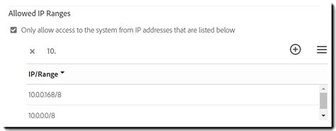 restrict access to your account using ip address ranges