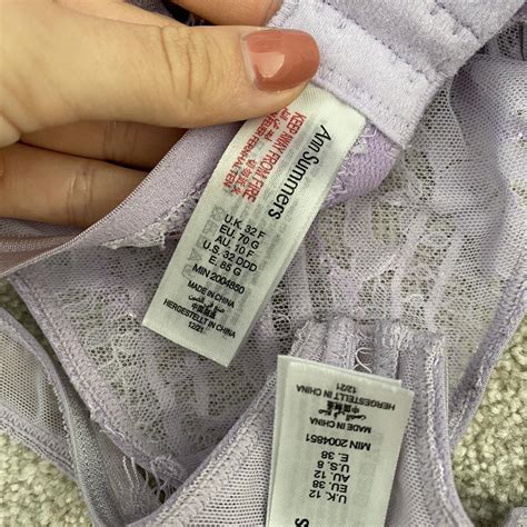Lilac Ann Summers Matching Set Barely Worn Bra 32f Depop