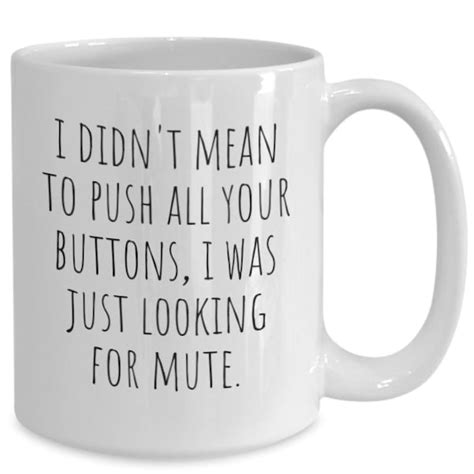 Funny Mute Button Etsy