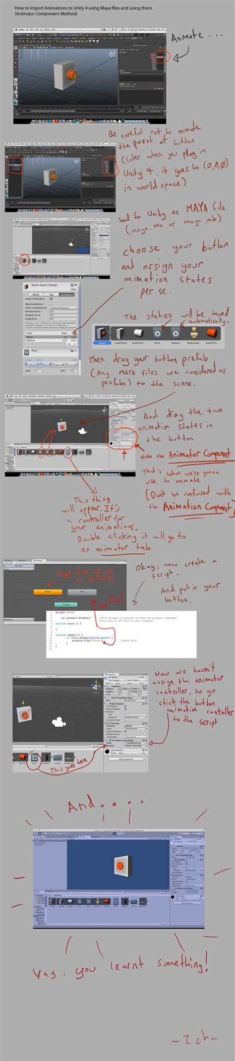 How To Import Maya Animations To Unity By Zegerdon On Deviantart
