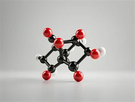 분자 또는 원자 분자 구조 구조적 화학 공식 프리미엄 Ai 생성 이미지