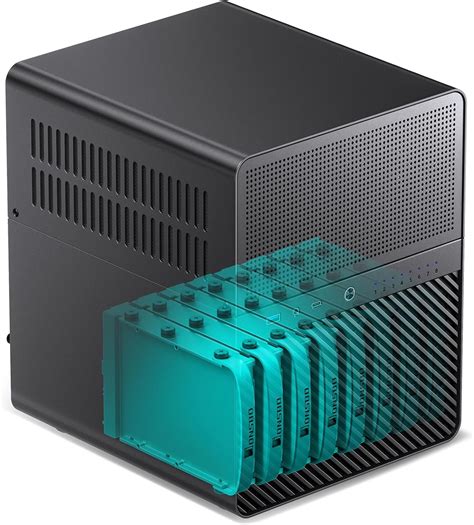 Jonsbo N3 Black Nas Itx Case 8 1 Disk Bays Mini Aluminum Case Uk Computers And Accessories