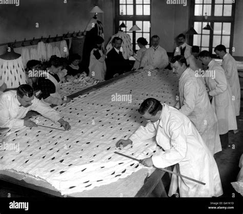 Male And Female Workers Using Ermine For King George Vs Train Which Is Pinned And Measured