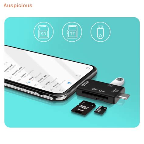 มงคล Otg Type C Micro Sd Card Reader Type C To USB Otg อะแดปเตอร 6 In 1 USB 3 0 TF Card USB