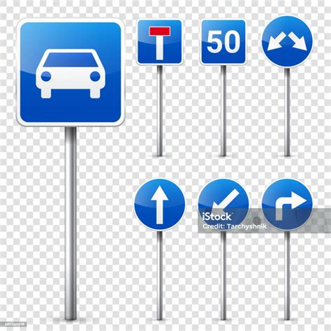 도 표지판 컬렉션 흰색 배경에 고립입니다 도 교통 제어입니다 레인 사용입니다 중지 하 고 항복 규제 표지판 개체 그룹에 대한 스톡 벡터 아트 및 기타 이미지 Istock