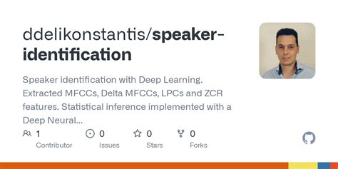 Github Ddelikonstantisspeaker Identification Speaker Identification