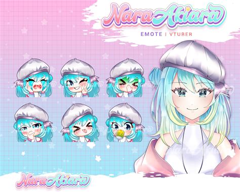 Vtuber Emote Twitch Emotes Chibi Emote Emote Commission Etsy Uk