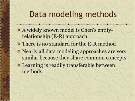 Ppt Normalization And Other Data Modeling Methods Powerpoint