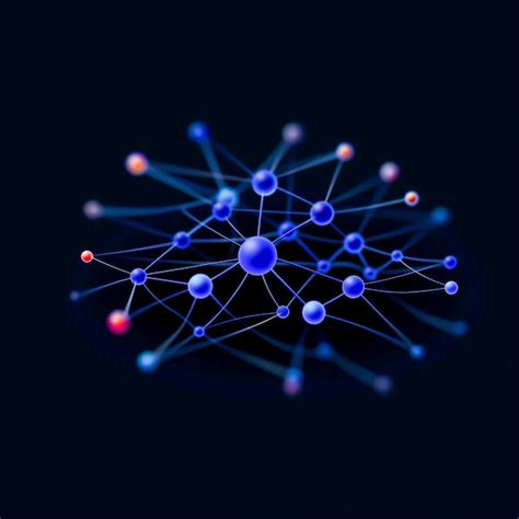 A Digital Web Of Interconnected Data Nodes With A Dark Background Representing The Complexity