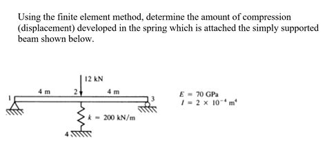 Solved Using The Finite Element Method Determine The Amount Chegg