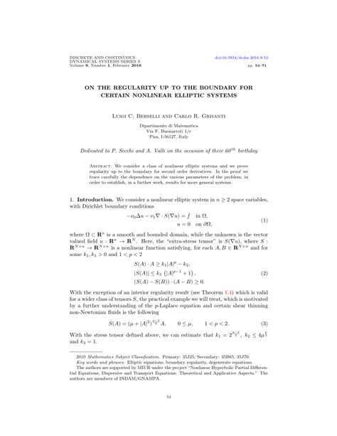 Pdf On The Regularity Up To The Boundary For Certain Nonlinear