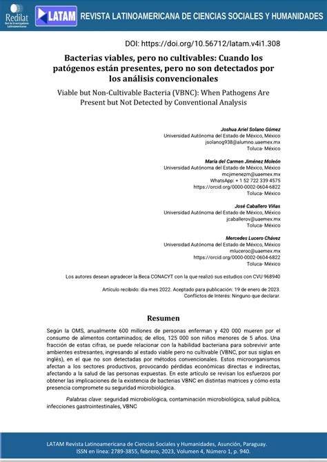 Pdf Bacterias Viables Pero No Cultivables Cuando Los Patógenos Están Presentes Pero No Son
