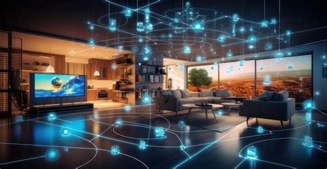 Premium Ai Image Immersive Smart Home Experience A Wideangle Look At Iot Device Interconnectivity