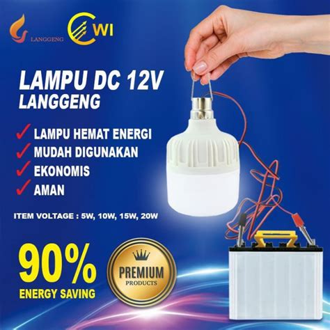 5w Lampu Led Dc 12 Volt Lampu Led Bulb Capsule 12v 12vdc 5w Lampu Aki Lazada Indonesia