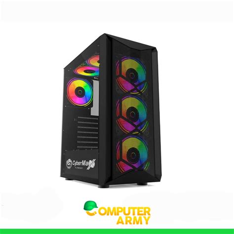 Case Cybertel Element 6 Fan Rgb Sfuente Malla Frontal Computer Army