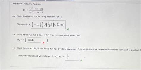 solved consider the following function