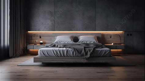 침대 옆 테이블이 있는 더블 침대의 미니멀한 인테리어 3d 그림 호텔 방 호텔 침실 호텔 침대 배경 일러스트 및 사진 무료 다운로드 Pngtree