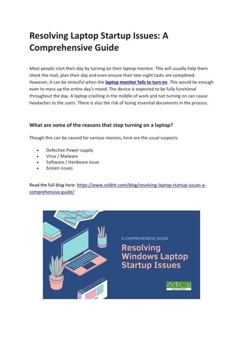 PPT Resolving Laptop Startup Issues A Comprehensive Guide PowerPoint Presentation ID