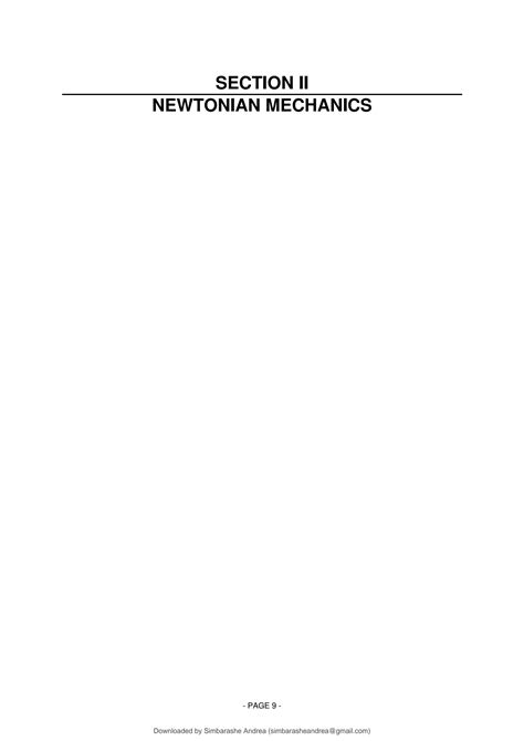 SOLUTION Newtonian Mechanics Notes Studypool