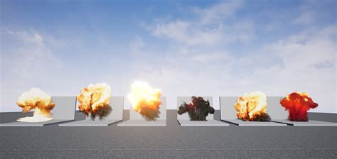 Artstation Cinematic Explosion Pack Unreal Engine Game Assets